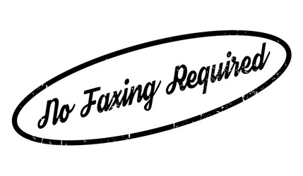 No faxing required rubber stamp Royalty Free Vector Image
