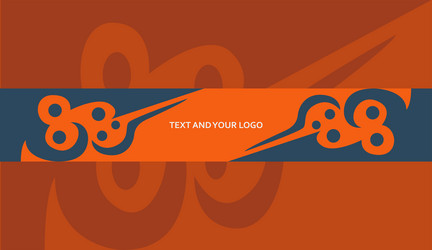 Youtube channel banner template with lines Vector Image