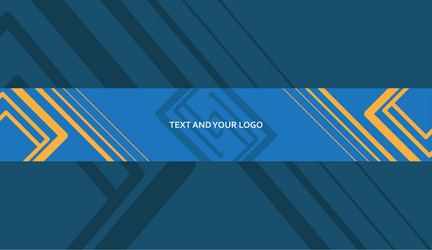 Youtube channel banner template with lines Vector Image