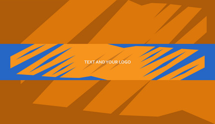 Youtube channel banner template with lines Vector Image