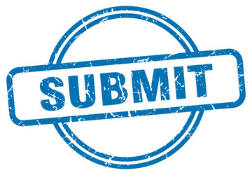 Submit blue grunge stamp Royalty Free Vector Image