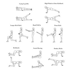 Yoga exercises workout Royalty Free Vector Image