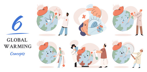 Climate change concept global warming design Vector Image