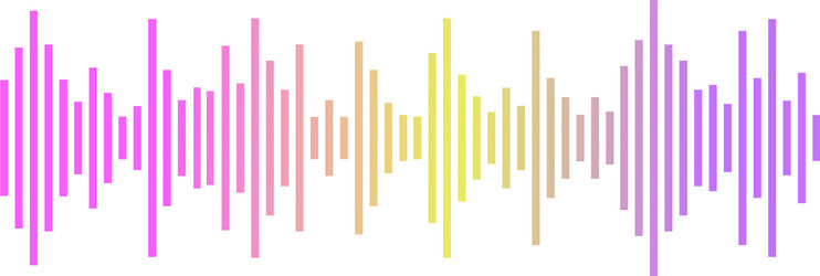 Electric waves flat pack Royalty Free Vector Image