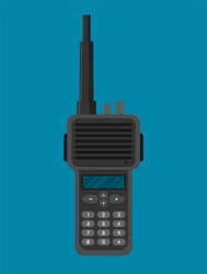 Modern portable handheld radio device Royalty Free Vector