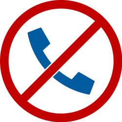 No call sign Royalty Free Vector Image - VectorStock