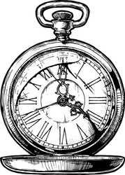 Pocket watch set Royalty Free Vector Image - VectorStock