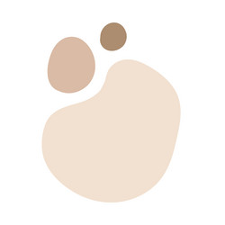 Abstract boho random blob shapes simple hand Vector Image