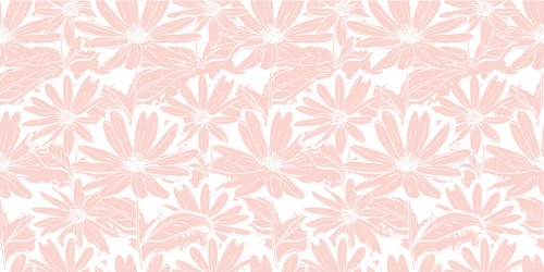 Tropical pink flowers seamless repeat pattern Vector Image