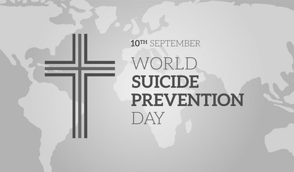 World suicide prevention day background Royalty Free Vector