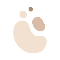 Abstract boho random blob shapes simple hand Vector Image