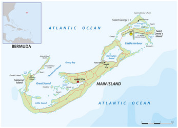 Bermuda Map Outline Vector Images (65)