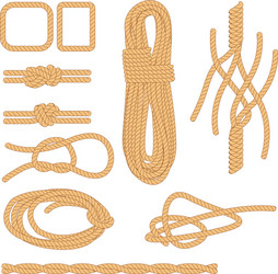 Rope elements Royalty Free Vector Image - VectorStock