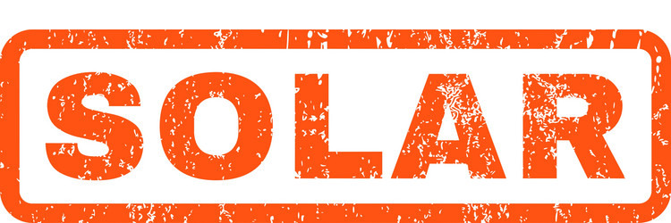 Solar rubber stamp Royalty Free Vector Image - VectorStock