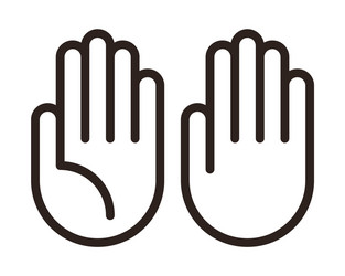 Middle finger offensive hand gesture icon Vector Image