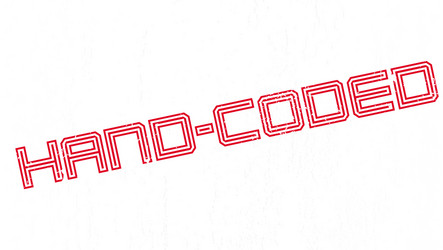 Hand-coded rubber stamp Royalty Free Vector Image