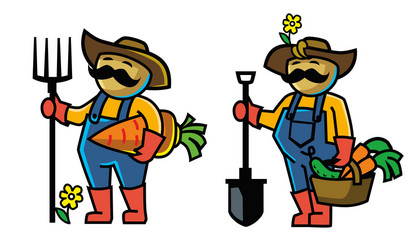 Farmer Face Vector Images (over 2,900)