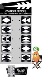 Connect frames that complement each other Vector Image