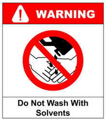 Please wash your hands sign Royalty Free Vector Image