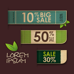 Set of ecology labels Royalty Free Vector Image