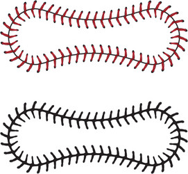 Baseball lace background Royalty Free Vector Image