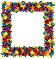 Colorful balls border Royalty Free Vector Image