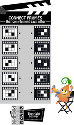 Connect frames that complement each other Vector Image