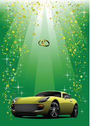 Car Wedding Poster Vector Images (over 250)