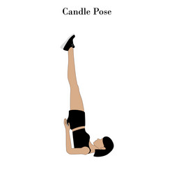 Triangle pose exercise Royalty Free Vector Image