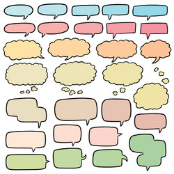 Set speech bubbles Royalty Free Vector Image - VectorStock