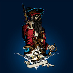 Blackbeard Vector Images (19)