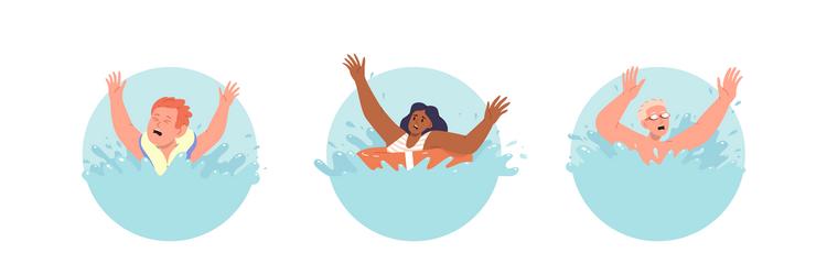Drowning Cartoon Vector Images (over 1,300)