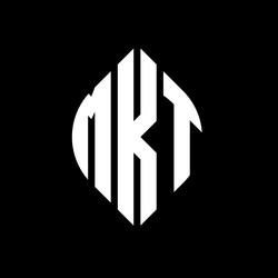 Mkt logo letter letter logo design Royalty Free Vector Image