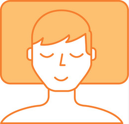 Sleeping man avatar icon Royalty Free Vector Image