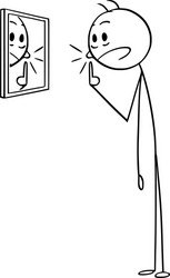 Stick Figure in Mirror Vector Images (over 110)