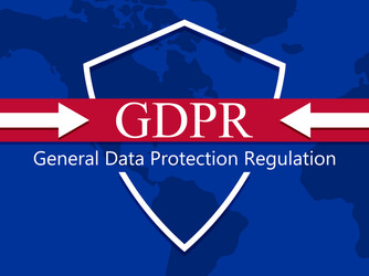 General data protection regulation abbreviation Vector Image
