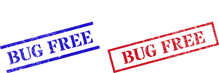 No bugs grunge rubber stamp watermarks Royalty Free Vector