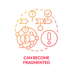 Complicated installation red gradient concept icon