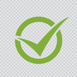 Green checkmark icon Royalty Free Vector Image