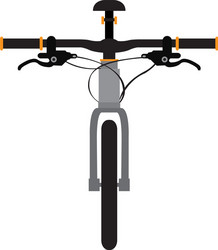 Bicycle front view Royalty Free Vector Image - VectorStock