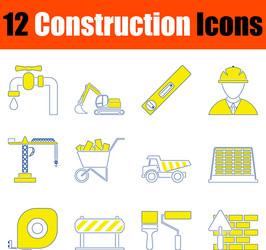 Construction objects set Royalty Free Vector Image