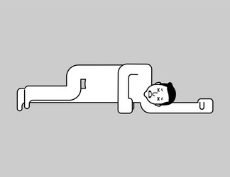 Chalk outline of a dead body Royalty Free Vector Image