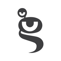 Initial letter ug logo or gu logo design Vector Image