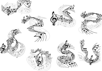 Wavy Music Staff Vector Images (over 100)