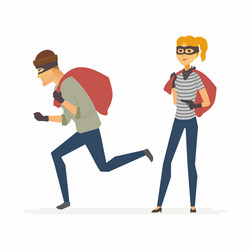 Three thieves Royalty Free Vector Image - VectorStock