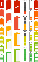 Battery meter Royalty Free Vector Image - VectorStock
