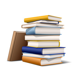 Colorful Stack of Books Royalty Free Vector Image