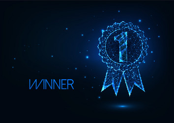Winner background first place of competition Vector Image