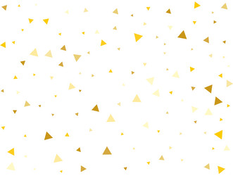 Gender neutral golden triangular confetti Vector Image