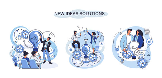 Idea and creative business solutions Royalty Free Vector
